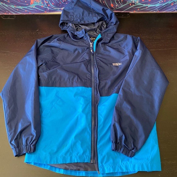 Eddie Bauer | Jackets & Coats | Eddie Bauer Kids Twotone Blue Raincoat ...